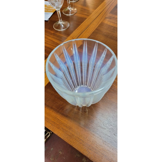 Art Deco Renee Lalique Clear and Opalescent Art Glass Crystal Chamonix ...