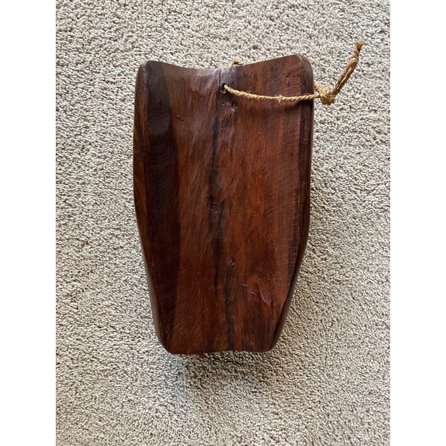 Wooden Head With Mother of Pearl Eyes From Palau | Chairish