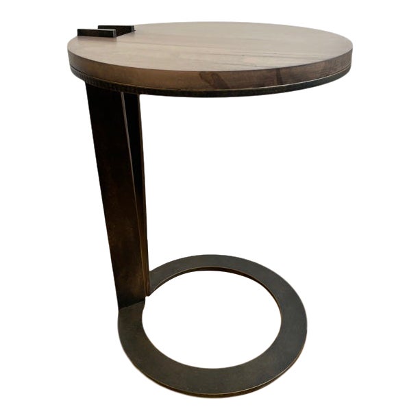 Hatteras Contemporary Cantilever Side Table | Chairish