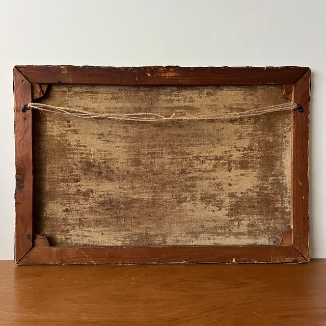 1920s Amsterdam Canal Oil Painting | Chairish