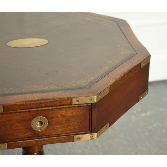 Regency Style Revolving Military Campaign Drum Side Table from Bevan ...