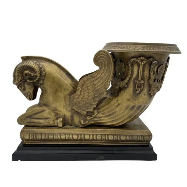 1900 Golden Fleece Chrysomallos Winged Ram Bronze Mantle Urn | Chairish