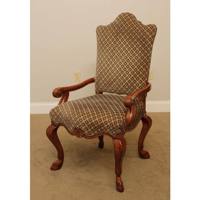 Italian Hoof Foot Upholstered Armchair | Chairish
