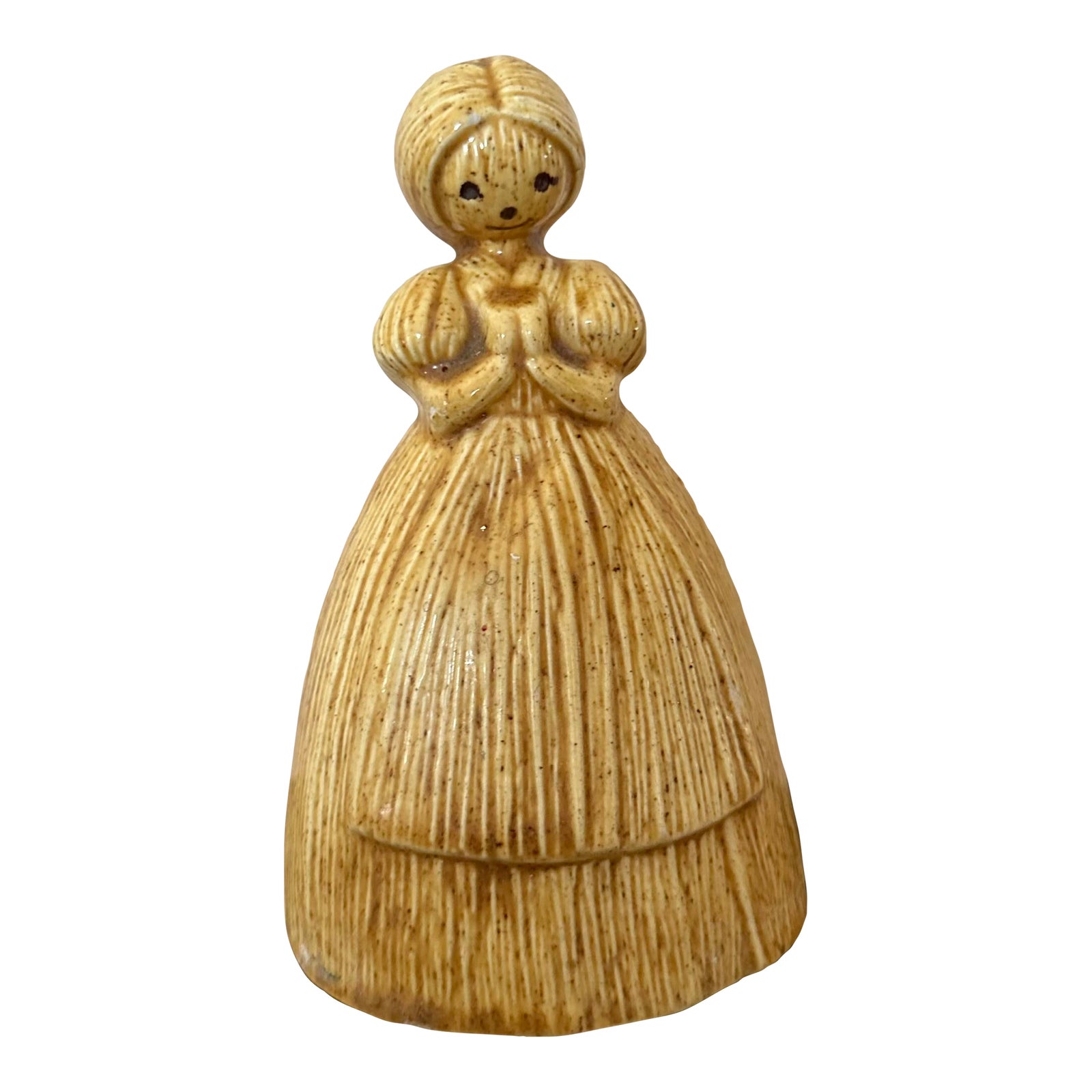 Vintage Ceramic Girl Figurine | Chairish
