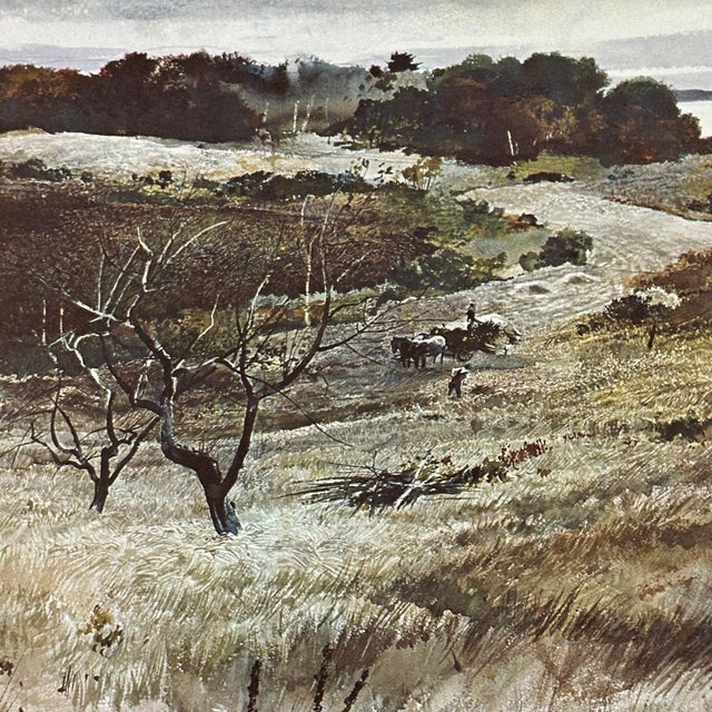 Rare Vintage 1978 Andrew Wyeth in Maine Exhibition Print | Chairish