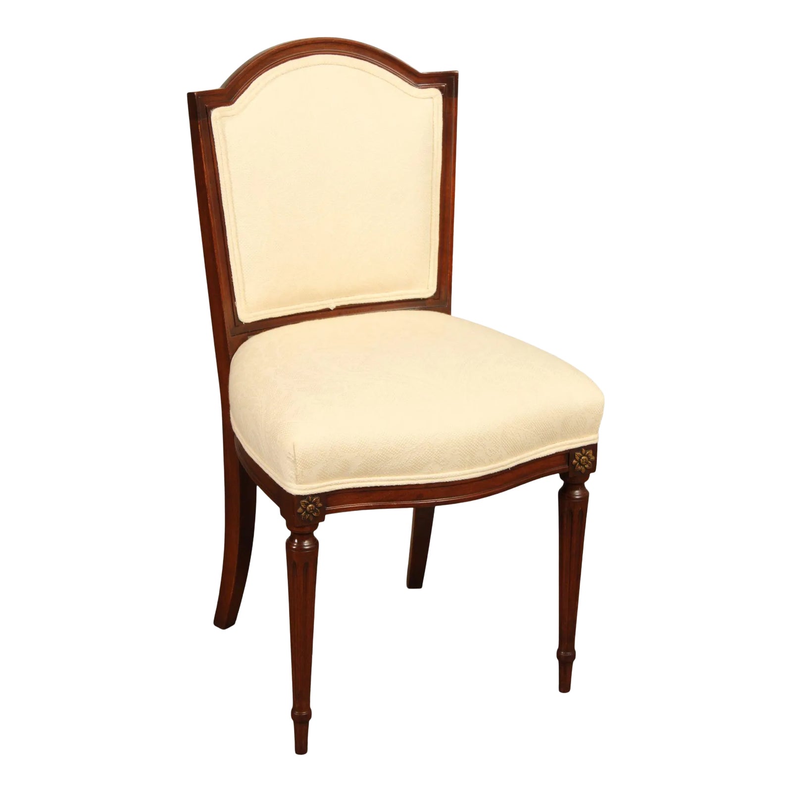 1930's French Louis XVI Style Mahogany Side Chair | Chairish