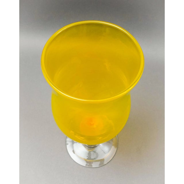 Mid 20th Century Blenko Mid-Century Modern Jonquil Yellow Giant Hand ...
