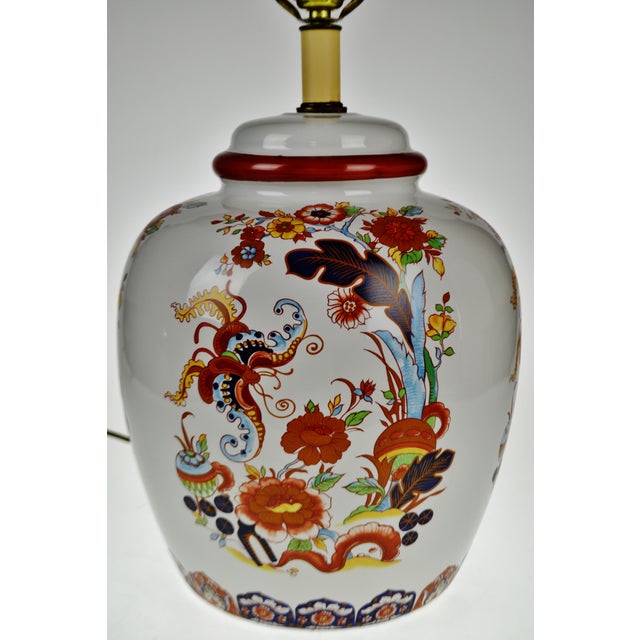 Vintage Large Scale Hand Painted Porcelain Asian Ginger Jar Star Table ...