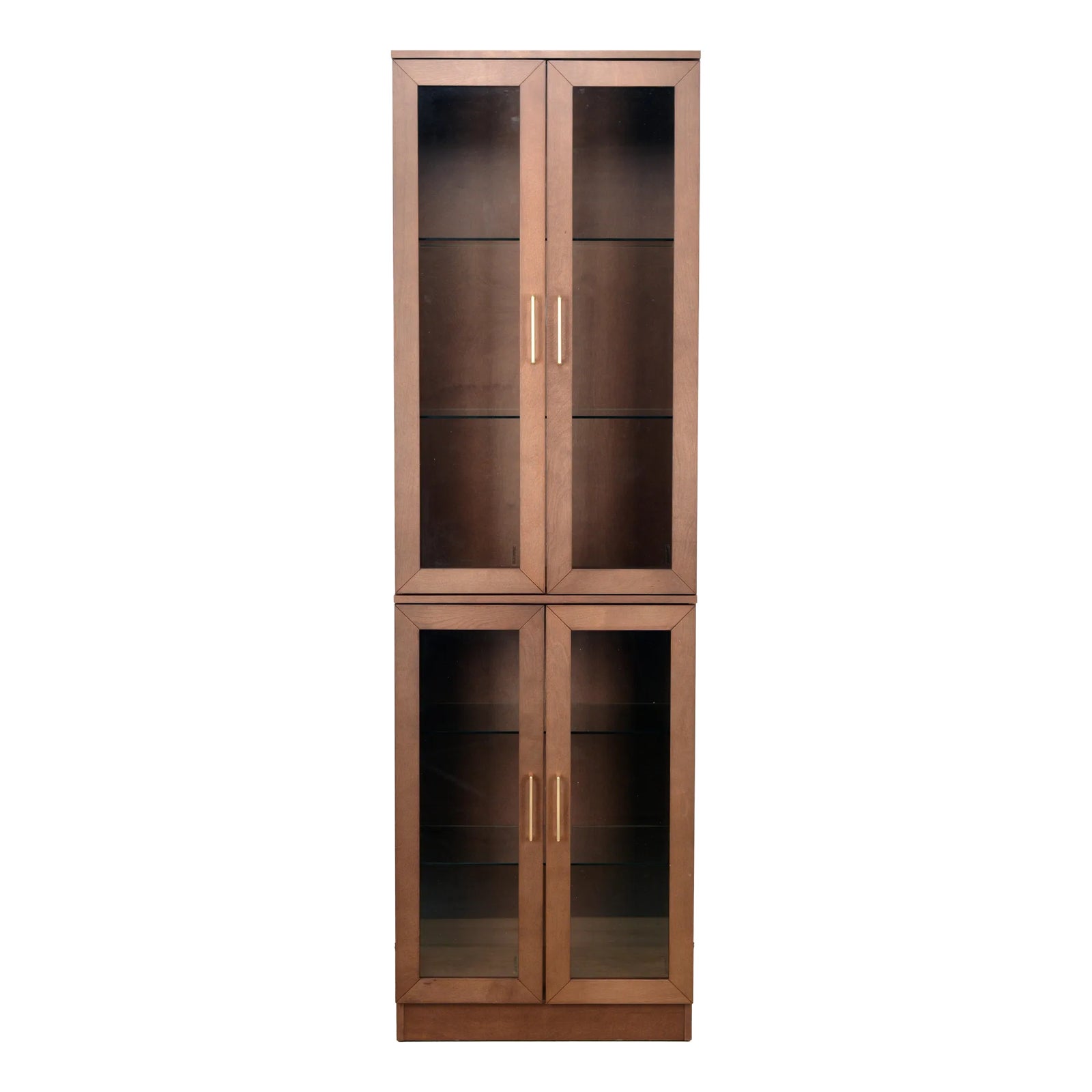 Mid-Century Modern Modular Display Cabinet - Walnut Set of 1 | Chairish