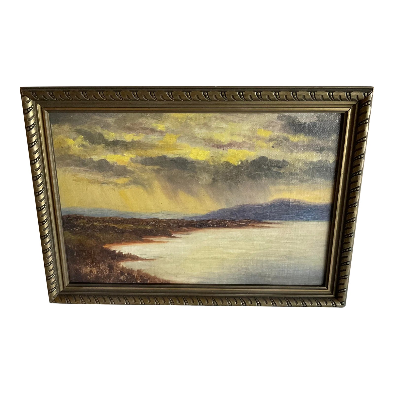 Antique Canadian Oil Painting of Ottawa River | Chairish