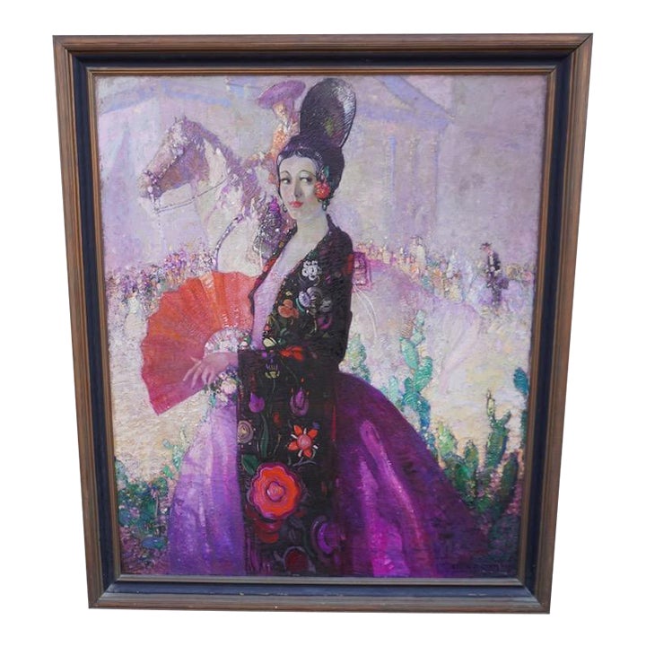 Allen Gilbert Cram, the Queen of the Fiesta Study in Mauve and Scarlet ...