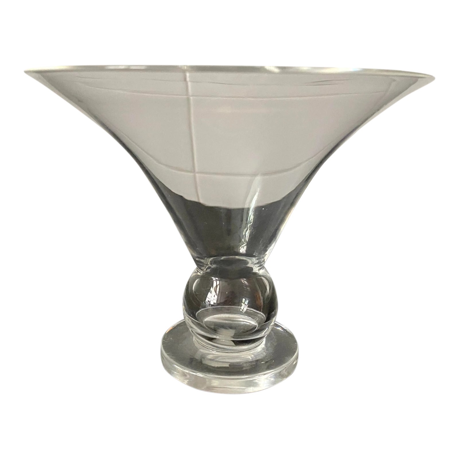 Vintage Steuben Sidney Waugh Crystal Vase | Chairish