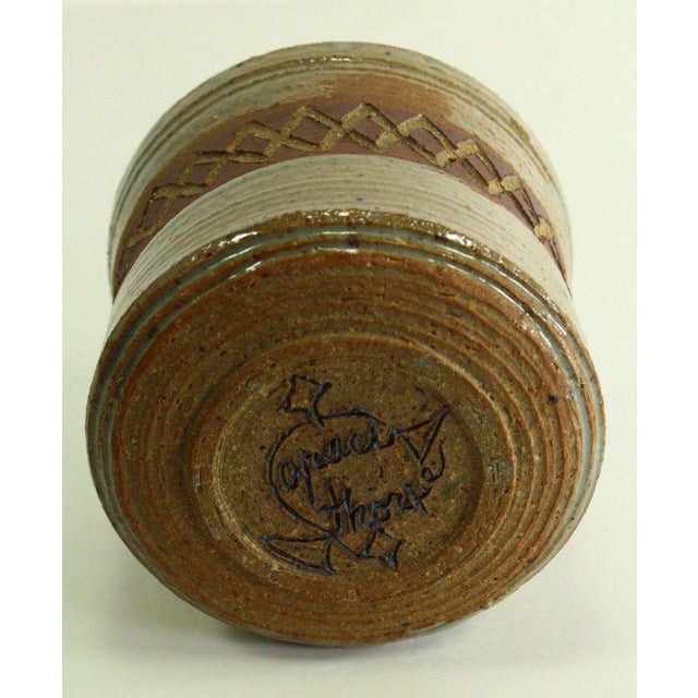 1980s Native American Pottery Cachepot Signed Grace Thorpe | Chairish