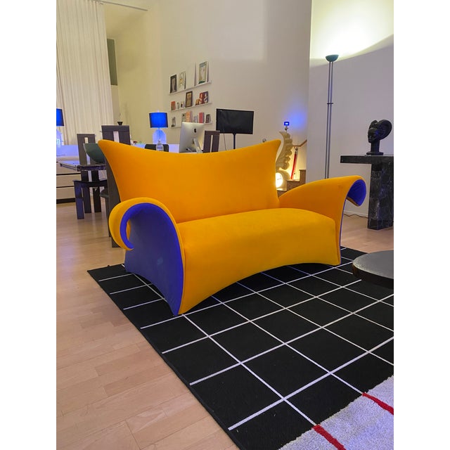 1980s Vintage Postmodern Memphis Style Sofa | Chairish