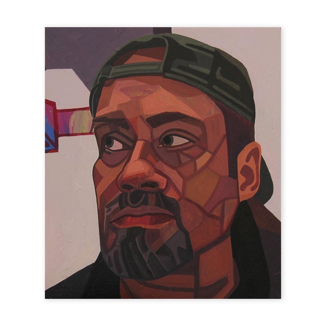 2021 "Portrait of Jonathan"Colorful Contemporary Angular Abstract ...