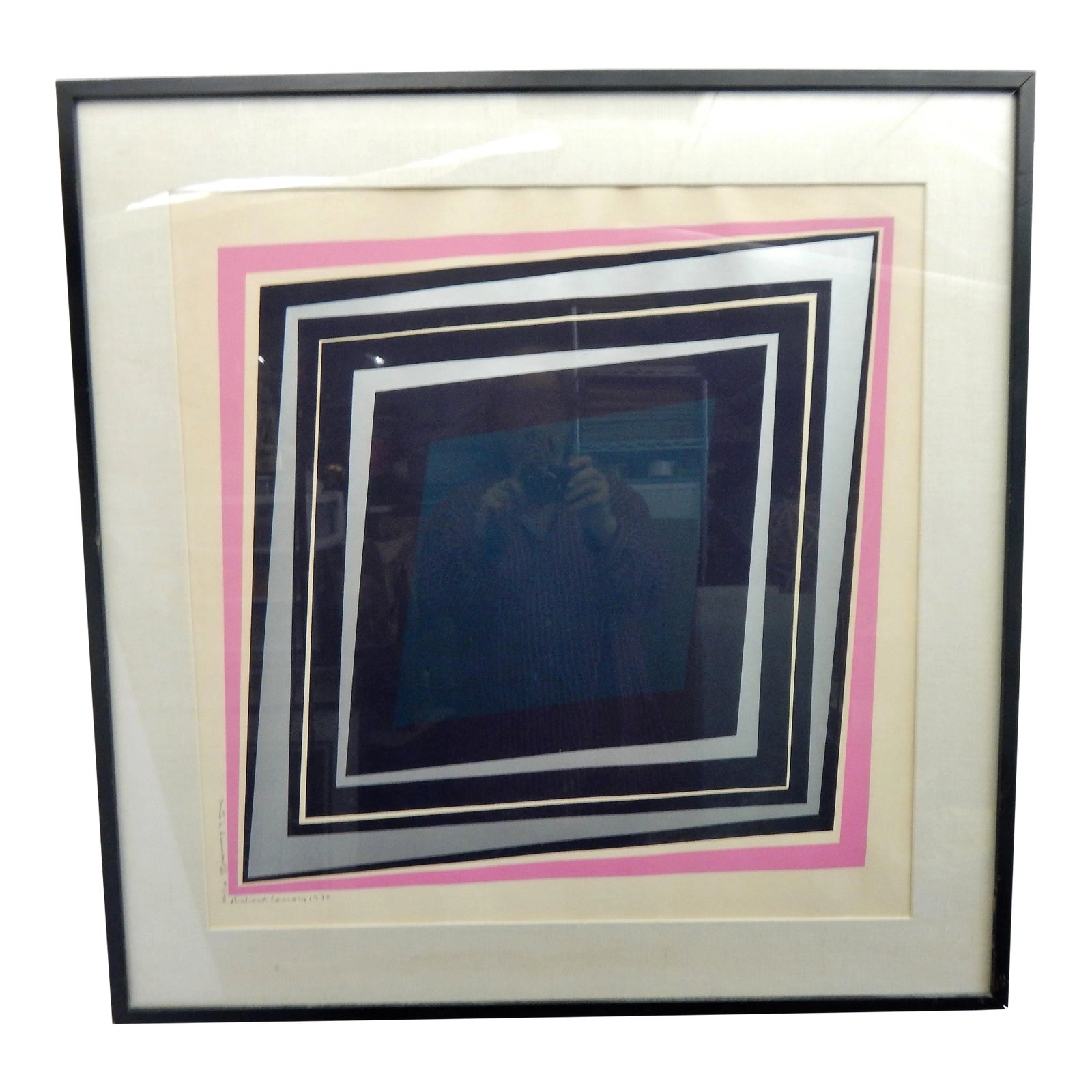 Modernist Graphic Print, Richard Lacroix 1970 | Chairish
