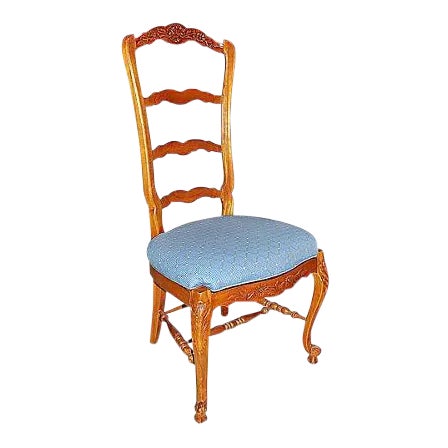 Country French Ladderback Chair | Chairish