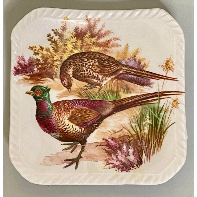 Antique Set of Six Royal Adderley Game Birds Appetizer Dishes | Chairish