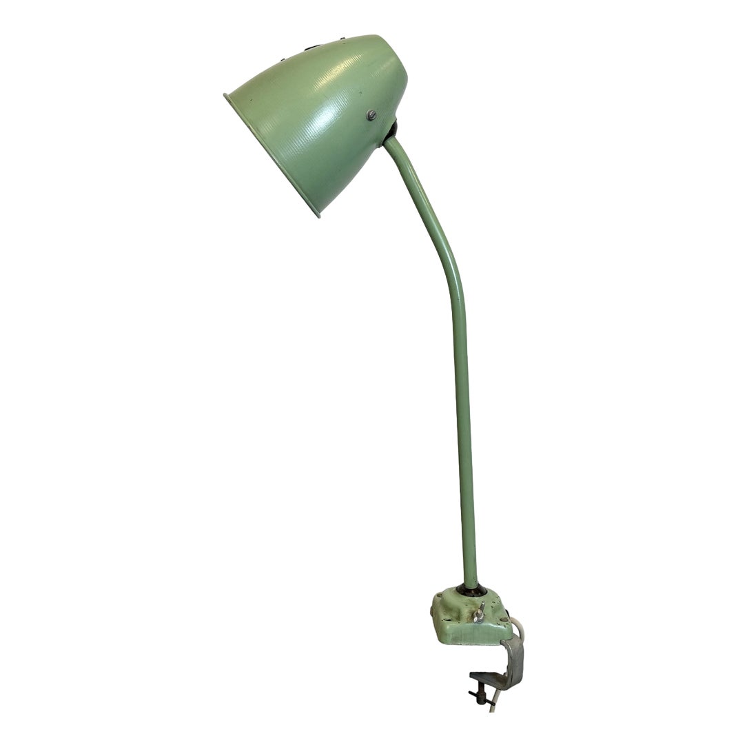 Industrial Green Workshop Table Lamp, 1960s | Chairish