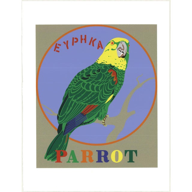 1997 Robert Indiana 'Parrot' Pop Art Multicolor, Blue, Green USA ...