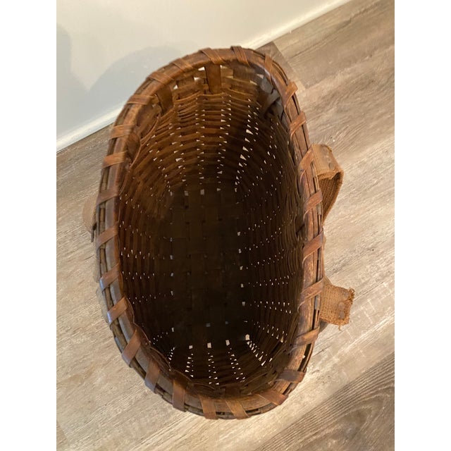 Early 20th Century Trapper’s Adirondack Basket Backpack | Chairish