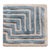 Sample Knossos Maze Rug Sample, Sky Blue, 12x12 | Chairish