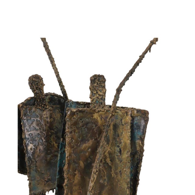 Brutalist Vintage Midcentury Modern Torch Cut Statue by D. Balaman of ...