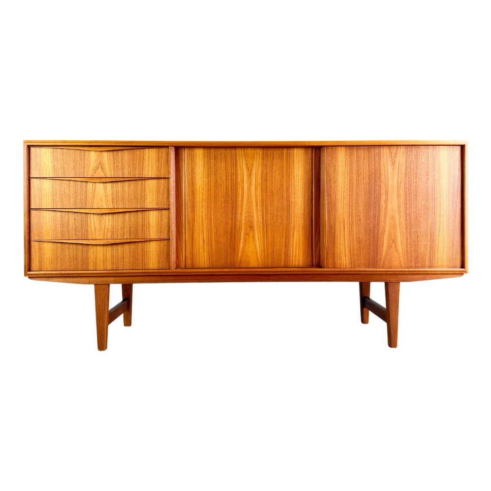 Mid-Century Sailing Sideboard Cabinet in Teak by Erling W. Bach for ...