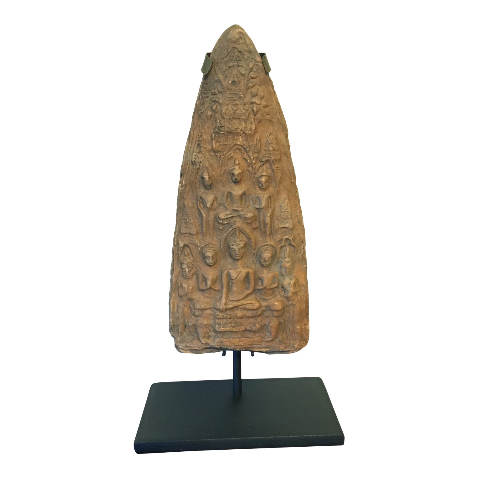 Antique Buddhist Clay Tsatsa | Chairish