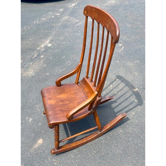 Petite Early 20th Century Antique Pennsylvania Nursing/Sewing Rocker ...