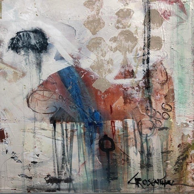 "Seducing the Formless" Contemporary Original Abstract Mixed-Media ...