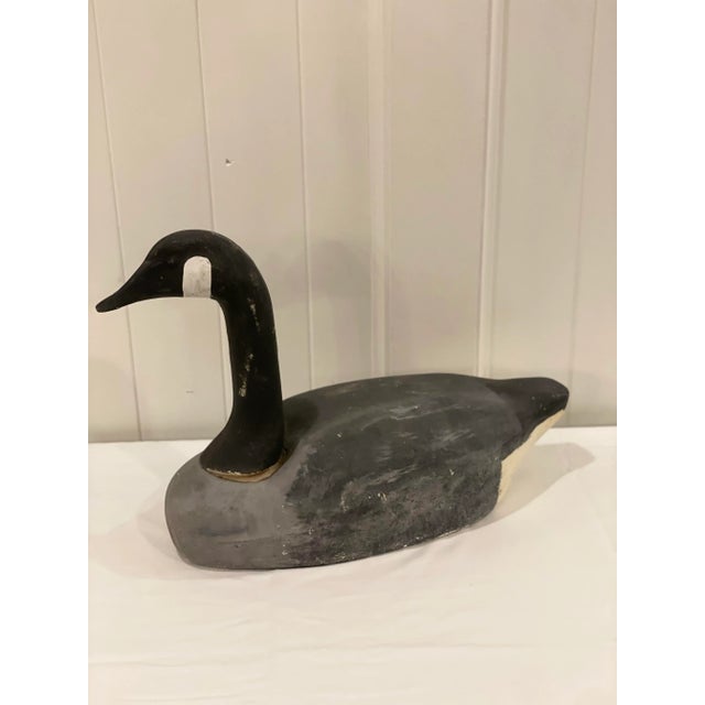 Vintage American Hand Painted Long Neck Goose Decoy | Chairish