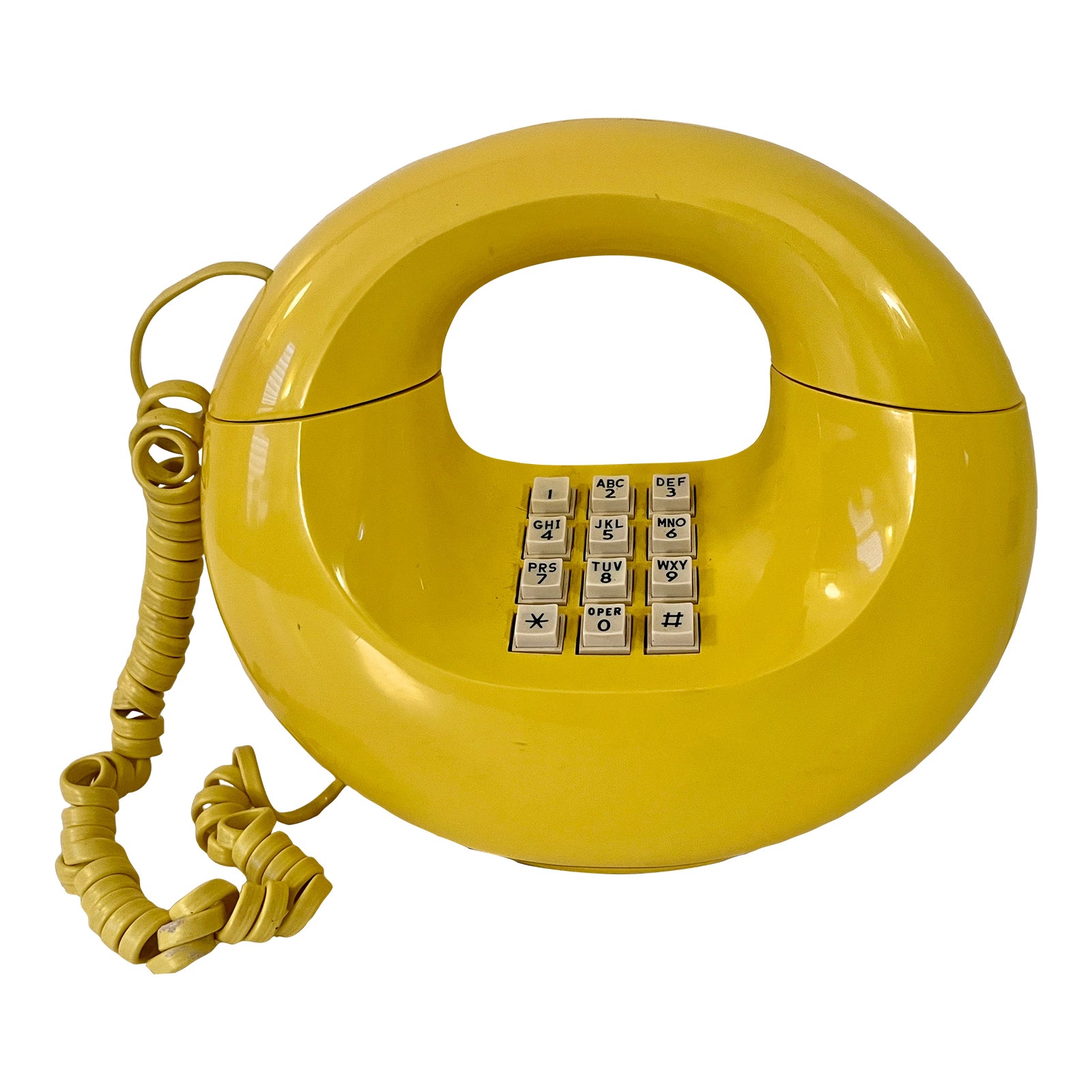 1970s Western Electric Mid-Century Modern/Postmodern Bright Yellow ...