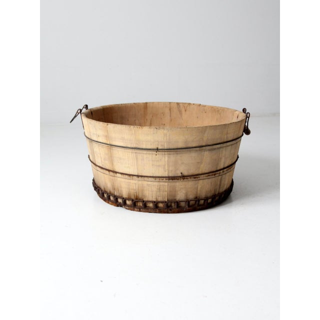 Antique Barrel Basin Tub | Chairish