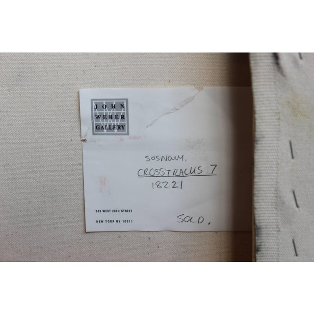 1990s Contemporary "Cross Tracks 7" Geometric Color Wheel Painting ...