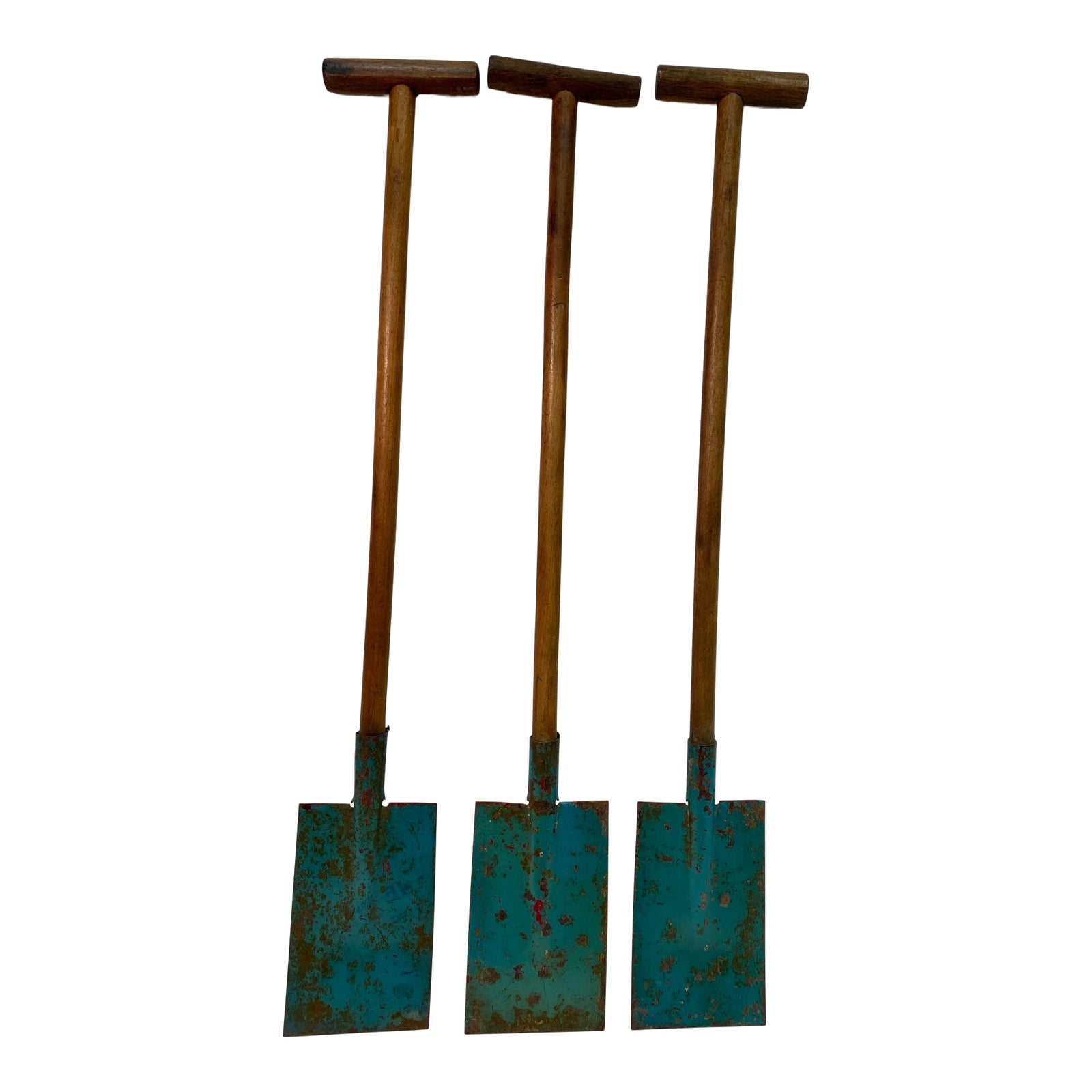 Vintage 3 Piece Blue Children’s Toy Shovel Set From England. | Chairish