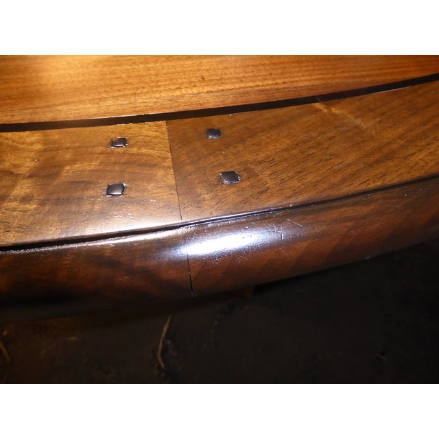 1990s Dining Table / Walnut & Ebony Seats 8+ | Chairish