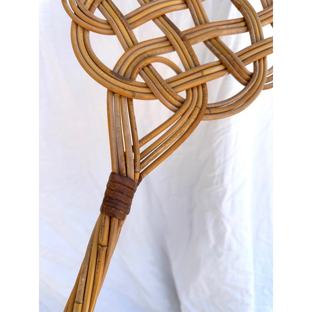 Vintage Woven Wicker/Rattan Carpet Beater | Chairish