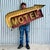 Vintage Lighted Mid-Century Modern Motel Sign | Chairish