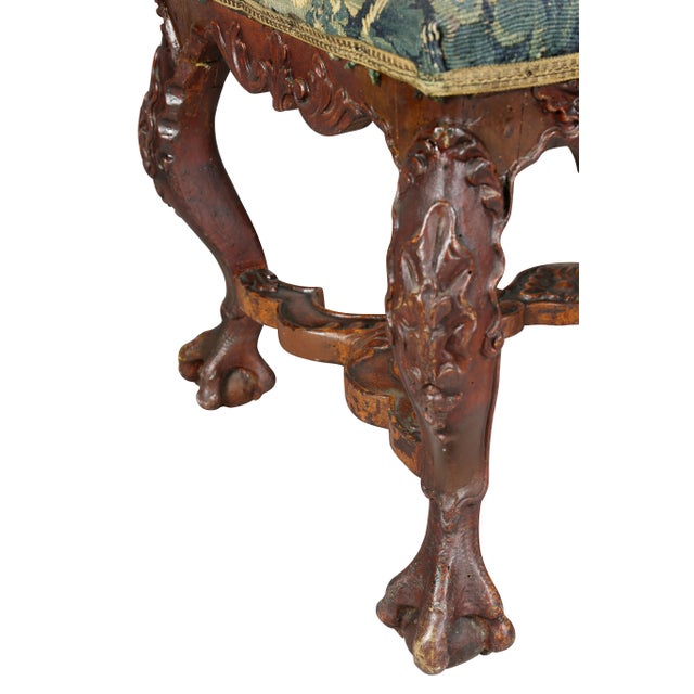 Portuguese Baroque Lacquered Bench | Chairish