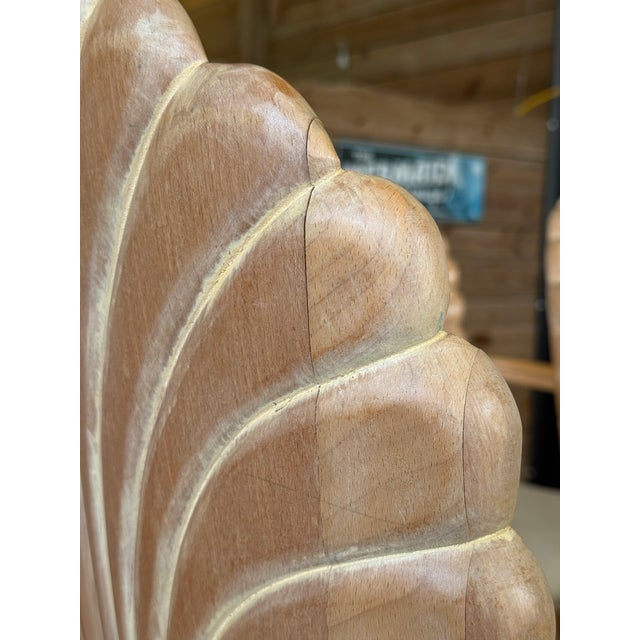 Set of Four Mid-20th Century Shell Carved Grotto Dining Chairs by Andre ...