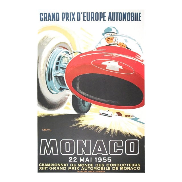 Jean Ramel Monaco Grand Prix 1955, 1985 | Chairish