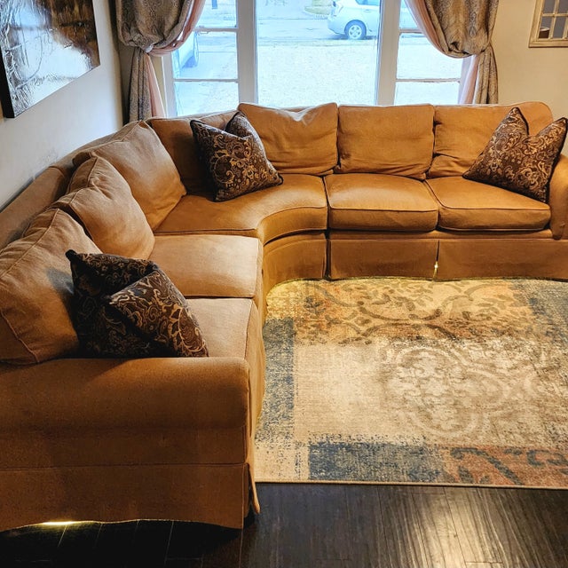 Henredon Leather Sectional Sofa | Baci Living Room