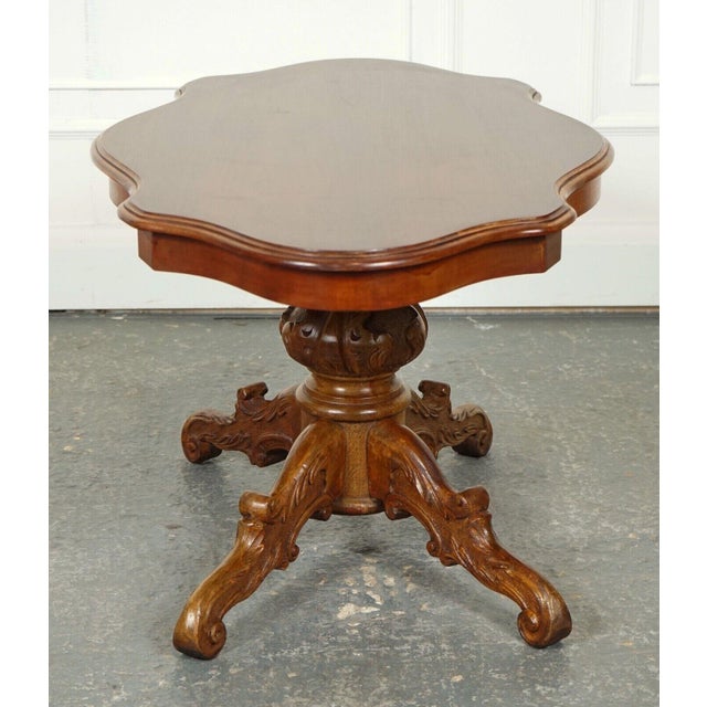 Vintage Italian Walnut Baroque Coffee Table | Chairish