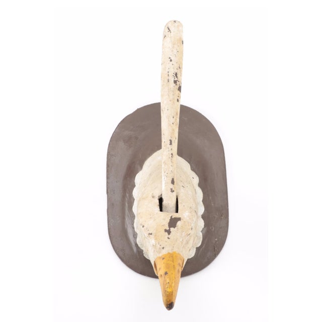 Early 20th Century Painted Cast Iron Bald Eagle Head Wall Mounted ...