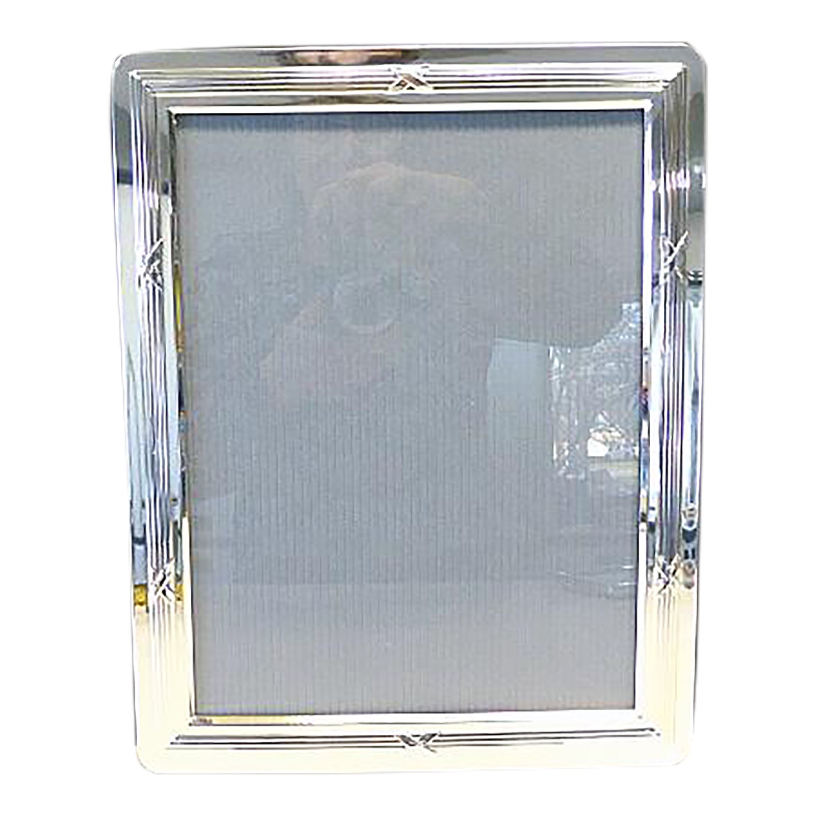 Late 20th Century Christofle Silver Plate Picture Photo Frame | Chairish