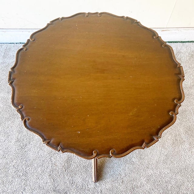 Antique English Pie Crust Table | Chairish