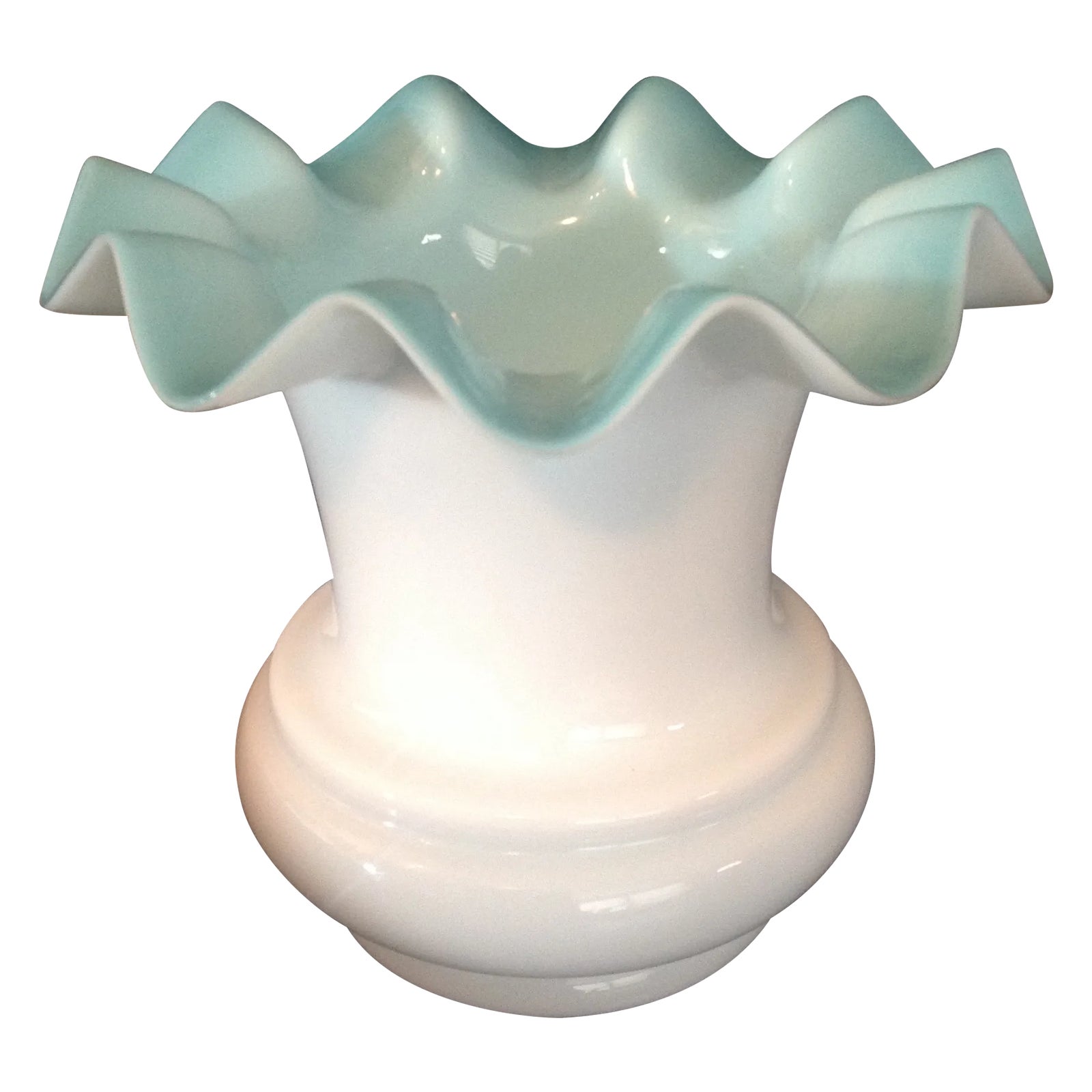 Early 20th Century Signed Loetz Tango Glass Vase | Chairish