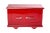 Cherry Red Lacquer Art Deco Sideboard | Chairish