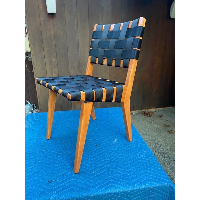 1950s Mid-Century Modern, Mid Century Early Risom Like Web Chair | Chairish